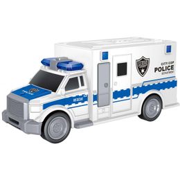 Diakakis Spielzeug-Polizei Fahrzeug LKW City Rescue mit Licht/Soundeffekt