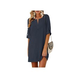 ZWY Jeanskleid Jeanskleid 6255 Sommerkleid Strandkleid Einheitsgröße