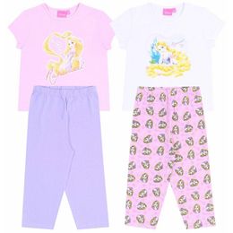 Sarcia.eu Pyjama 2 x pink-violettes zweiteiliges Pyjama Rapunzel DISNEY 6-7 Jahre