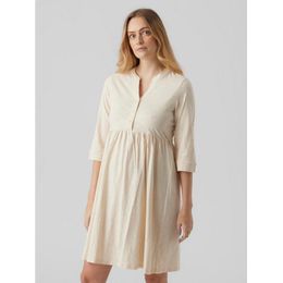 MAMALICIOUS Shirtkleid 3/4 Arm Umstands Kleid Mini Dress Schwangerschafts Still Mode MLEVI (lang) 5003 in Grau