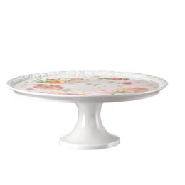 Rosenthal Servierplatte Maria Pink Rose Tortenplatte auf Fuss