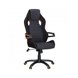 AMSTYLE Gaming Chair SPM1.258 (Stoff Schwarz Orange