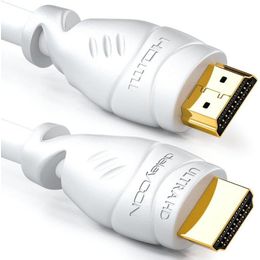 deleyCON 12,5m HDMI Kabel 2.0 / 1.4 Ethernet 4K UHD FULL HD 3D LED TV Beamer HDMI-Kabel