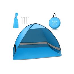 Randaco Strandmuschel Strandmuschel Strand blau Tent Wurfzelt Windschutz Strandzelt UV 50+