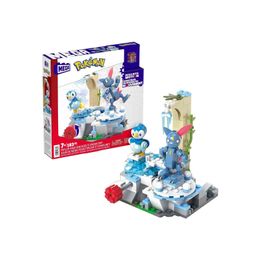 Mattel HKT20 - Pokémon - Mega Construx - Bauset, Schneetag, 183 Teile