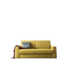 JVmoebel 3-Sitzer Design Wohnzimmer Gelb Sofa 3 Sitzer Alfitalia Stoff Couch