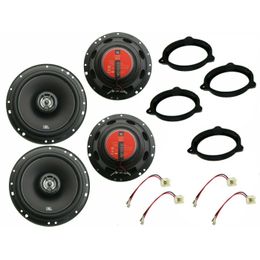 DSX JBL Lautsprecher Set für Nissan Mikra C+C K12 Bj 05-09 Tür vorne hint Auto-Lautsprecher (70 W)