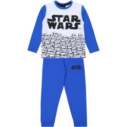 Sarcia.eu Pyjama Blau-weißes Jungen-Pyjama Star Wars DISNEY 6 Jahre