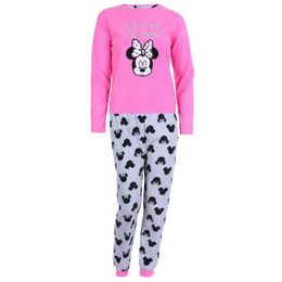 Sarcia.eu Pyjama Neonfarben-pinkes Pyjama/Schlafanzug Minnie Maus DISNEY 7-8 Jahre