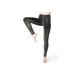 PANASIAM Leggings Unikat Batik Leggings mit orientalischem Muster Goa Hose handgefertigt aus natürlicher Viskose und elastisch ideal für Yoga Sport Fitness