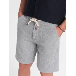 Ombre Chinoshorts Gestrickte Shorts für Männer aus Leinen und Baumwolle
