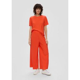 s.Oliver 3/4-Hose Regular: Plissierte Culottes aus Jersey