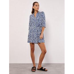 Apricot Minikleid Batik Print Mini Shirt Dress