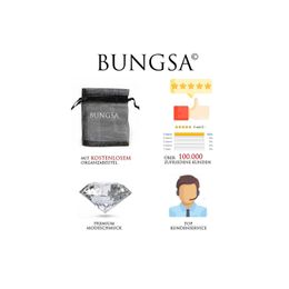 BUNGSA Ketten-Set Halskette mit Perlen-Anhänger aus Edelstahl Damen (1-tlg)