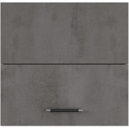Faltlifthängeschrank IMPULS KÜCHEN ""Prag und Valencia", Breite/Höhe: 60/57,9 cm" Schränke Gr. B/H/T: 60 cm x 57,9 cm x 34,2 cm, 2 St., grau (beton, optik schiefer dunkelgrau) Hängeschränke
