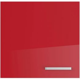 Hängeschrank IMPULS KÜCHEN ""Turin", Breite: 50 oder 60 cm Höhe: 57,9 cm" Schränke Gr. B/H/T: 60 cm x 57,9 cm x 34,5 cm, Türanschlag links-Rot Hochglanz, 1 St., rot (rot hochglanz) Hängeschränke