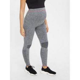 MAMALICIOUS Umstandsleggings Umstands Sport Leggings MLFIT 5318 in Grau