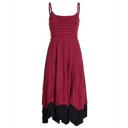 Vishes Sommerkleid Damen Sommer-Kleid längen-verstellbar Spagettiträger-Kleid Hippie