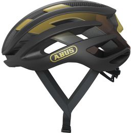 Fahrradhelm Abus "AIRBREAKER" Helme Gr. L Kopfumfang: 59 cm - 61 cm, schwarz (black gold) Fahrradhelme für Erwachsene