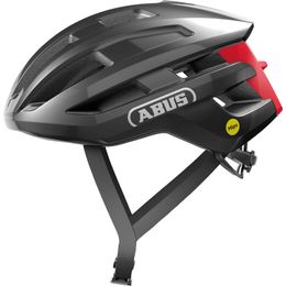 Fahrradhelm Abus "POWERDOME MIPS" Helme Gr. S Kopfumfang: 51 cm - 55 cm, grau Fahrradhelme für Erwachsene