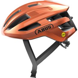 Fahrradhelm Abus "POWERDOME MIPS" Helme Gr. S Kopfumfang: 51 cm - 55 cm, orange Fahrradhelme für Erwachsene