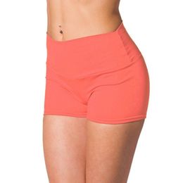 Alkato Yogashorts Alkato Damen Shorts mit Hohem Bund Hotpants Radlerhose Long Shorts