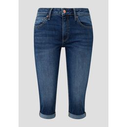 QS 3/4-Hose Capri-Jeans Catie / Slim Fit / Mid Rise / Slim Leg