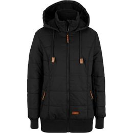 bonprix Outdoorjacke mit Lederimitat-Details