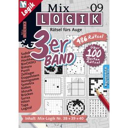 Mix Logik 3er-Band.Bd.9 - Conceptis Puzzles, Kartoniert (TB)