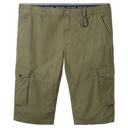 Tom Tailor Herren Plus - Overknee Shorts, grün, Uni, Gr. 46
