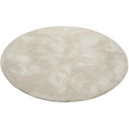 Hochflor-Teppich Esprit "Relaxx" Teppiche Gr. Ø 200 cm, 25 mm, 1 St., beige (creme, beige) Esszimmerteppiche
