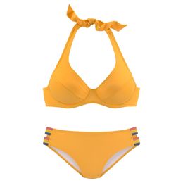 Vivance Bikini Damen Gr&ouml;&szlig;e XXL dunkelblau / gelb / rot / silber