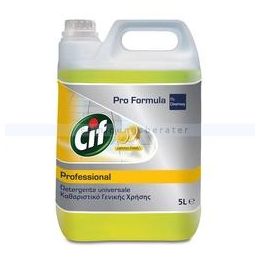 Diversey Cif Professional APC Lemon Fresh 5 Liter mit langanhaltendem Zitrusfrischeduft, für alle Bereiche