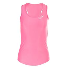 WINSHAPE Sporttop 'AET104' Damen Gr&ouml;&szlig;e L neonpink / wei&szlig;