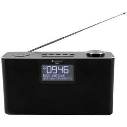 Soundmaster DAB700SW Tischradio DAB+, UKW Bluetooth®, AUX, DAB+, UKW, SD, USB Weckfunktion, Freisprechfunktion Schwarz