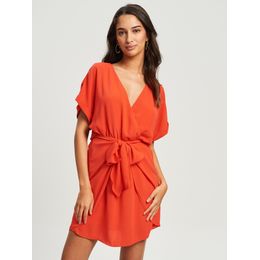Tussah Kleid 'RAVEN' Damen Gr&ouml;&szlig;e 44 dunkelorange Winterkleid