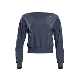 WINSHAPE Funktionsshirt 'LS003LS' Damen Gr&ouml;&szlig;e XXL graphit / wei&szlig;