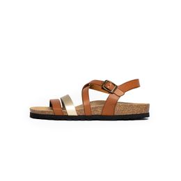 Bayton Sandalen 'Gerone' Damen Gr&ouml;&szlig;e 42 camel / gold