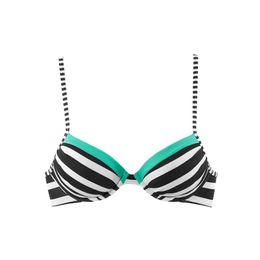 Kangaroos Push-up Top Damen Gr&ouml;&szlig;e 80 jade / schwarz / wei&szlig;