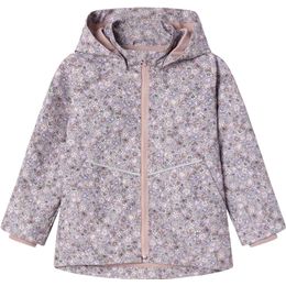 name it® Blouson, wasserabweisend, floral, für Kinder, rosa, 92