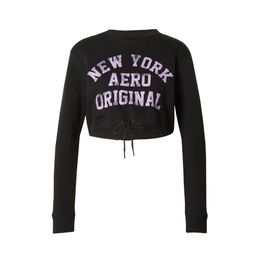 A&eacute;ropostale Sweatshirt 'NEW YORK ORIGINAL' Damen Gr&ouml;&szlig;e M lila / schwarz
