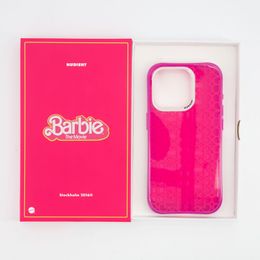 TK Maxx Pinke Handyhülle für iPhone 15 Pro mit Barbie-Monogramm
