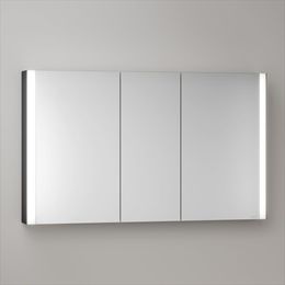 KEUCO Royal Atlas LED Spiegelschrank 120 x 71 x 12,7 cm mit 3 Türen, Spiegelheizung, Aufputz 211201450049