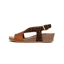 Bayton Sandale 'Salamanque' Damen Gr&ouml;&szlig;e 39 camel / schwarz