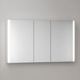 KEUCO Royal Atlas LED Spiegelschrank 120 x 71 x 12,7 cm mit 3 Türen, Spiegelheizung, Aufputz 211201450053