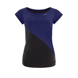 WINSHAPE Funktionsshirt 'AET109LS' Damen Gr&ouml;&szlig;e XS ultramarinblau / schwarz