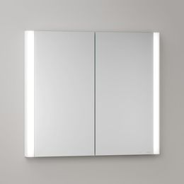 KEUCO Royal Atlas LED Spiegelschrank 80 x 71 x 11,5 cm mit 2 Türen, Unterputz 211201450086
