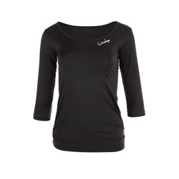 WINSHAPE Funktionsshirt 'AET107' Damen Gr&ouml;&szlig;e XS schwarz / wei&szlig;