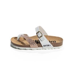 Bayton T-Bar Sandals 'Diane' female size 42 Gold / Black / White
