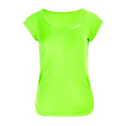 WINSHAPE Funktionsshirt 'AET106' Damen Gr&ouml;&szlig;e XS neongr&uuml;n / wei&szlig;